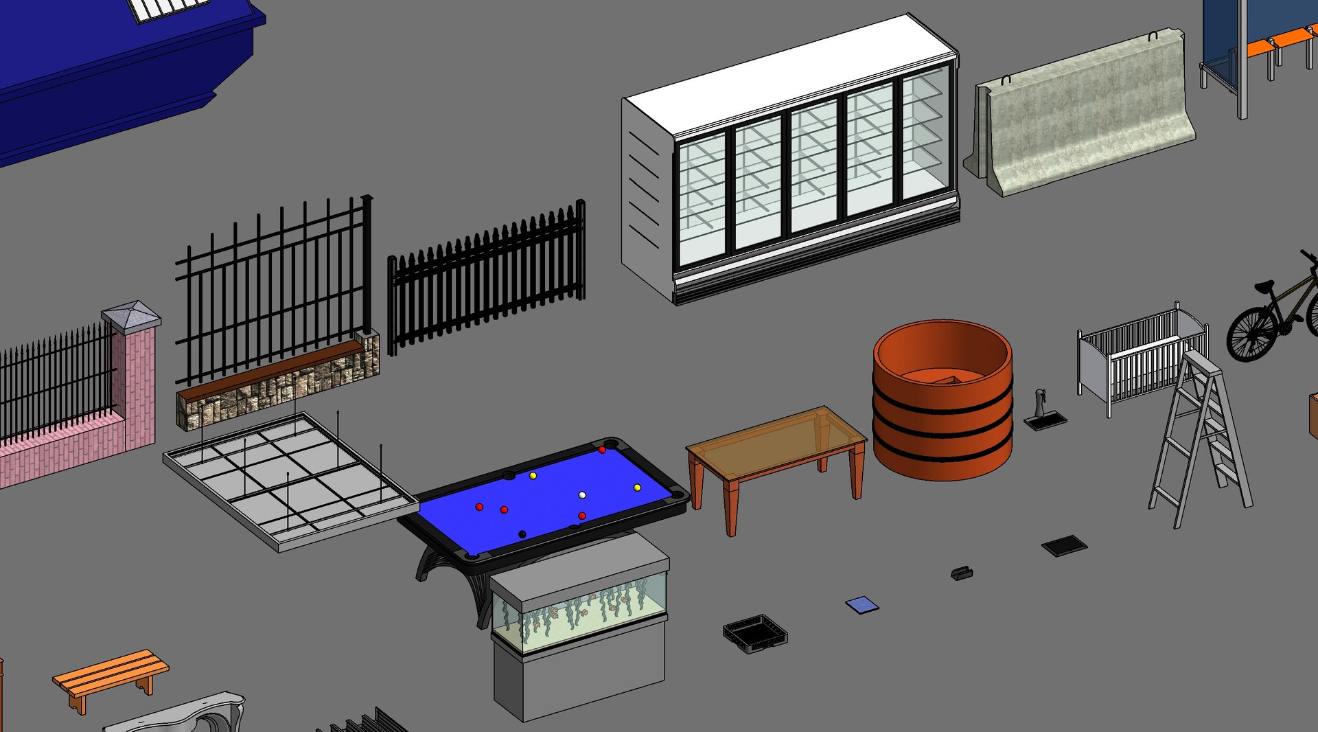 3D Outdoor Furniture Revit Family Parameter - TurboSquid 2294678
