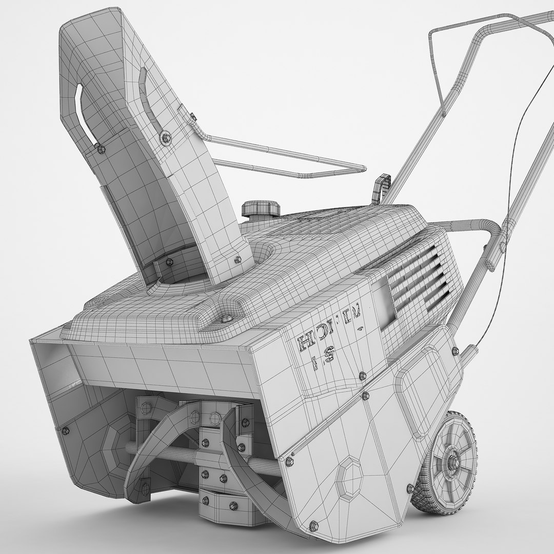 3D snow blower - TurboSquid 1176623