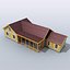 small town house building 3d model