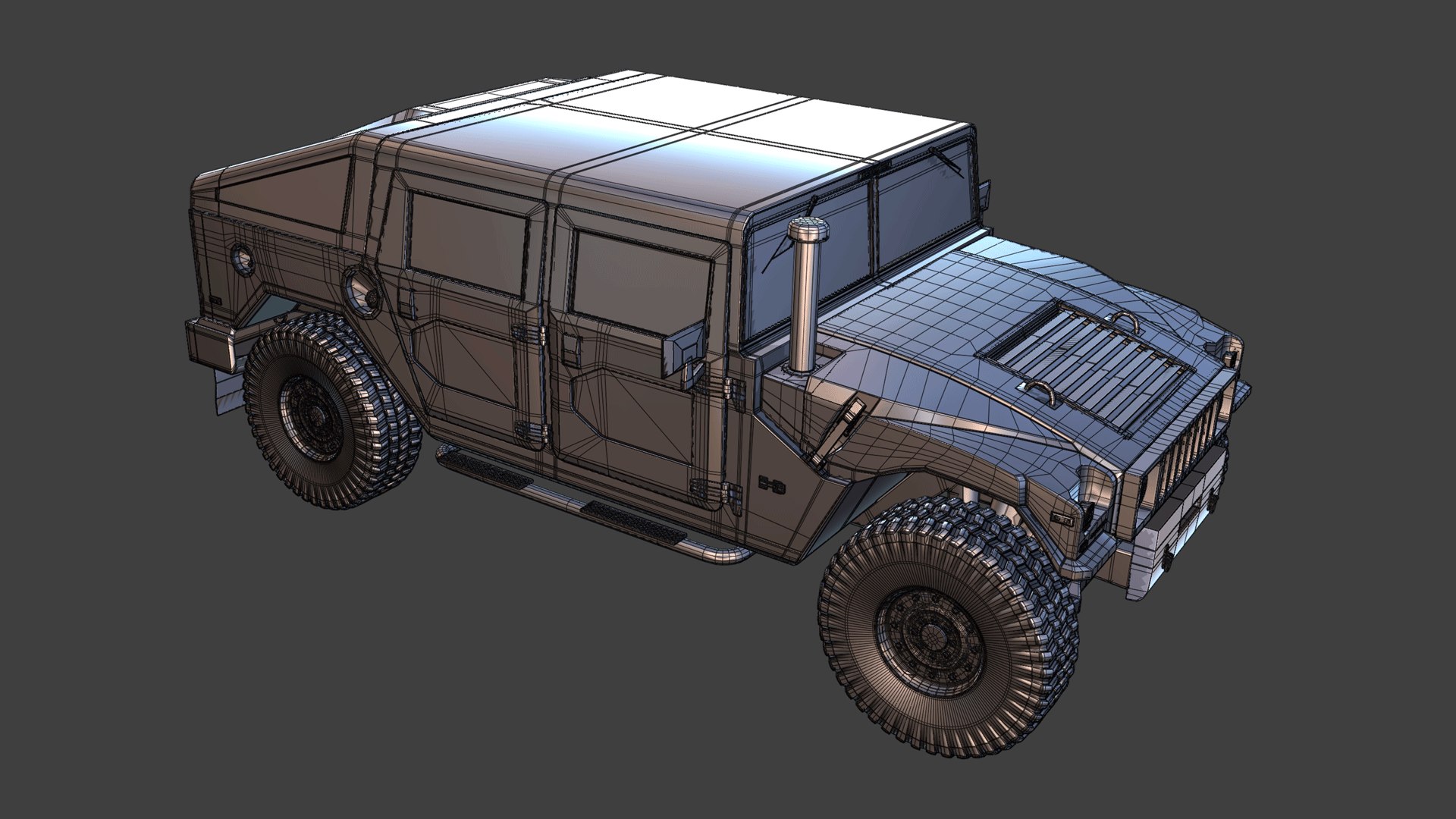 HUMVEE 1993 Old HUMMER H1 FOR SUBDIVISION 3D Model - TurboSquid 2033416