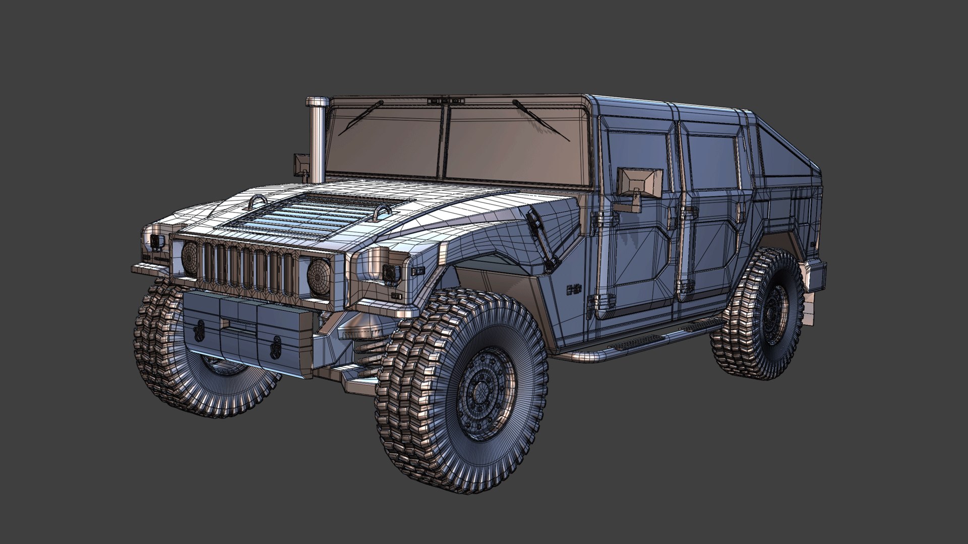 HUMVEE 1993 Old HUMMER H1 FOR SUBDIVISION 3D Model - TurboSquid 2033416