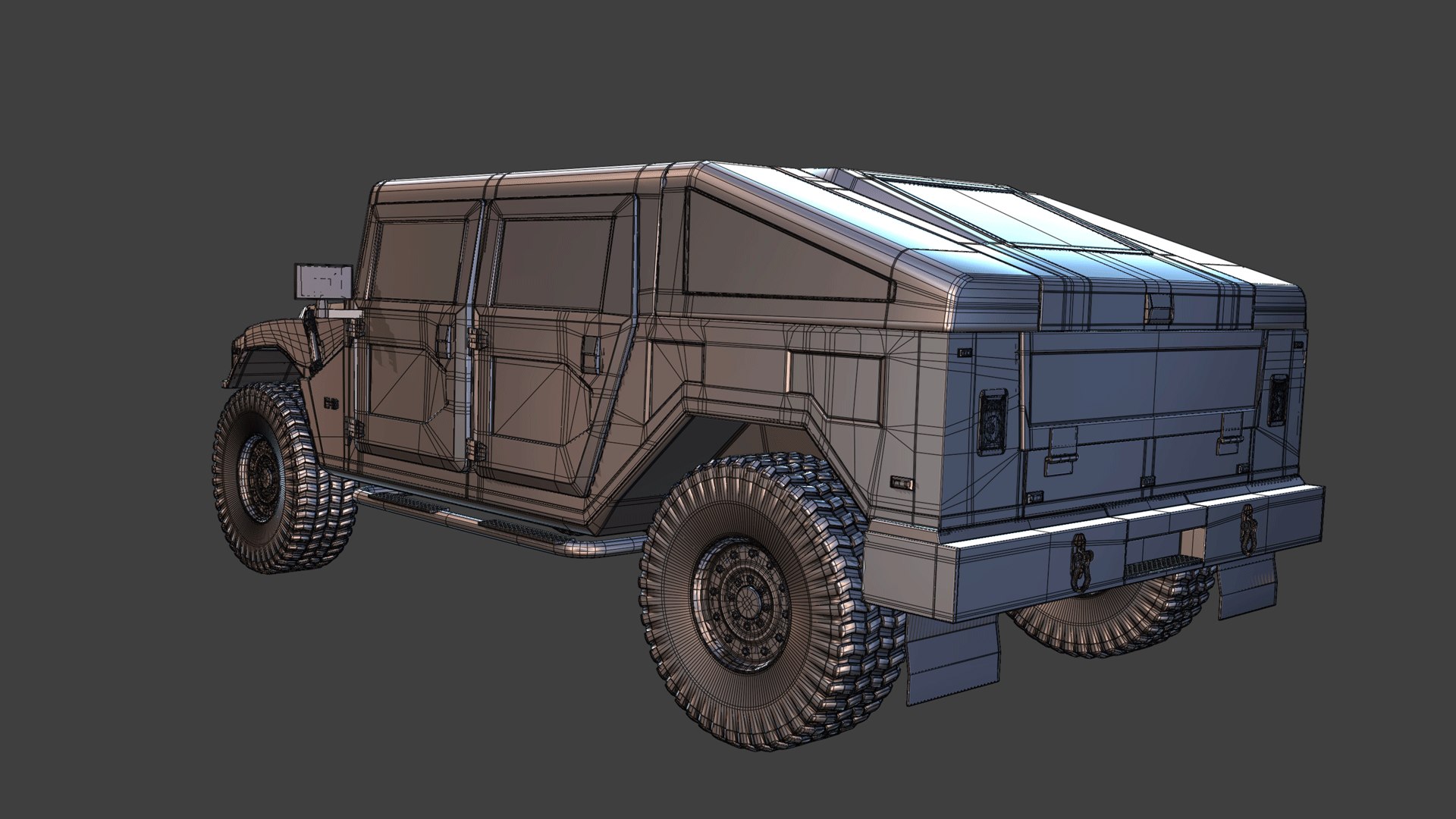HUMVEE 1993 Old HUMMER H1 FOR SUBDIVISION 3D Model - TurboSquid 2033416