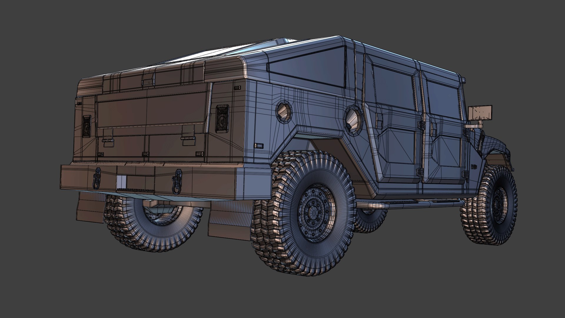 HUMVEE 1993 Old HUMMER H1 FOR SUBDIVISION 3D Model - TurboSquid 2033416