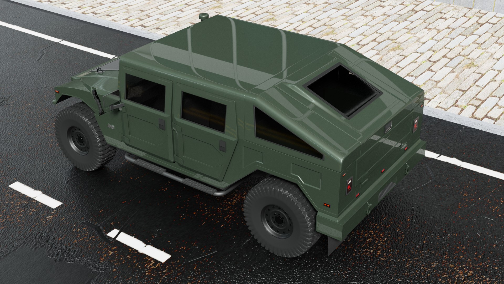 HUMVEE 1993 Old HUMMER H1 FOR SUBDIVISION 3D Model - TurboSquid 2033416