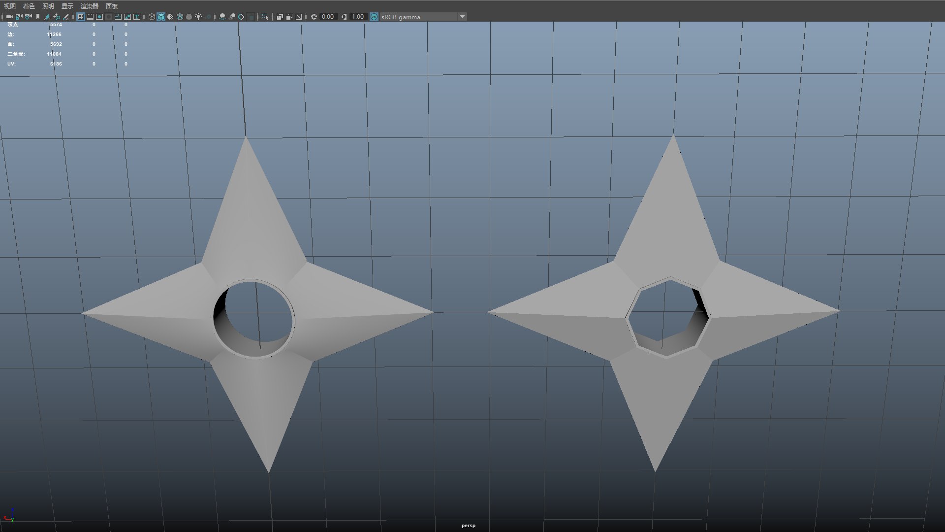 Boomerang Dart Square Hexagon Naruto Lowpoly Ninja Shuriken Low-poly 3D ...