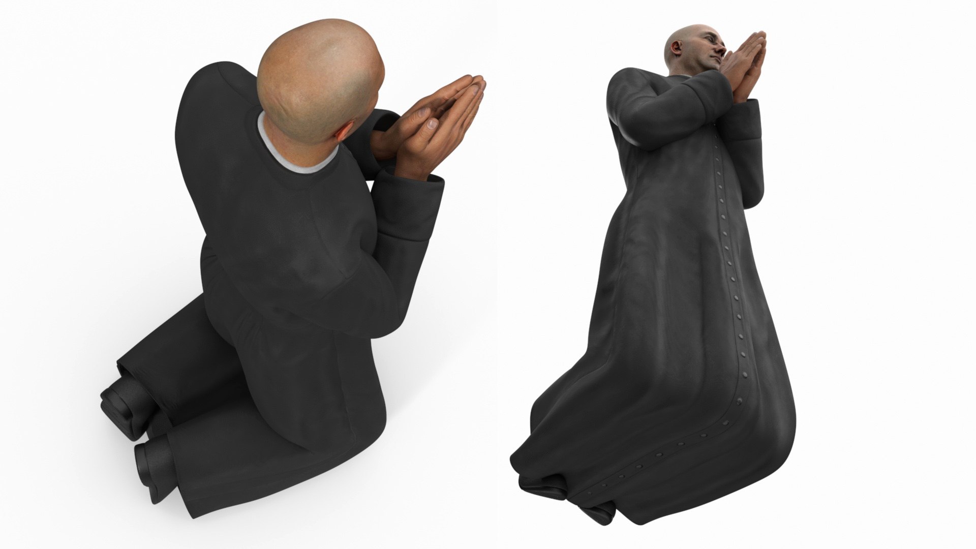 3D Catholic Priest Rigged Model - TurboSquid 2321615