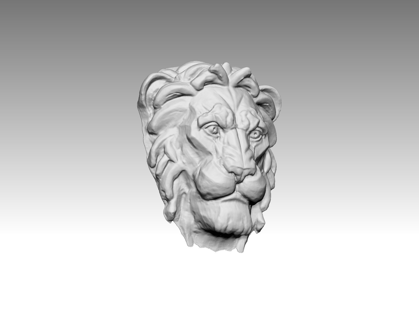Lion Head Relief 3D - TurboSquid 2385984