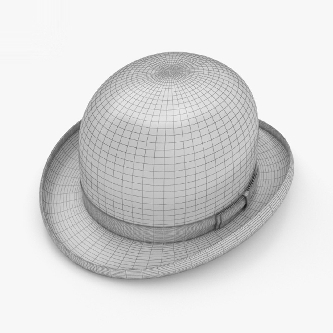 3D Bowler Hat Model - TurboSquid 1433499