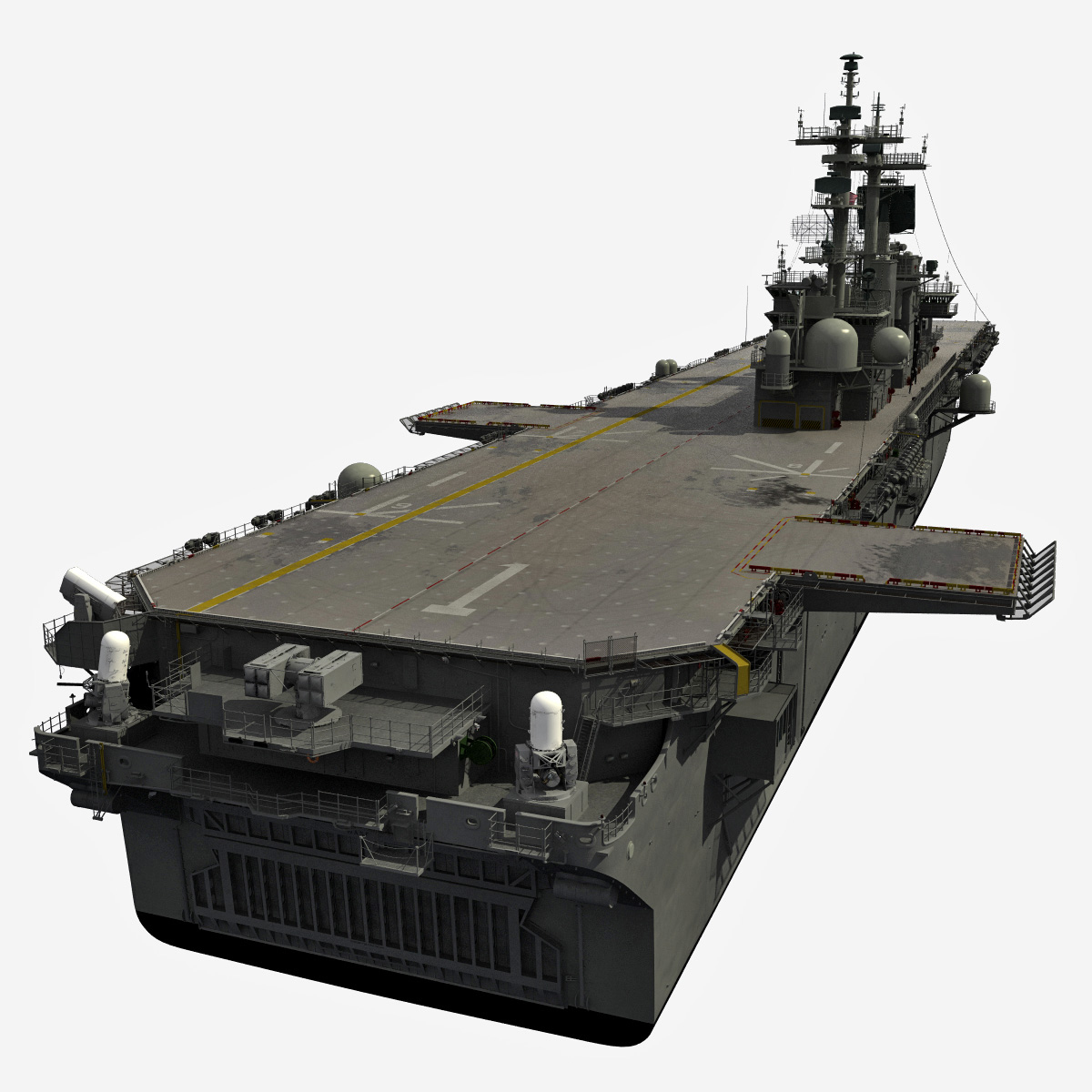3d model uss wasp lhd-1