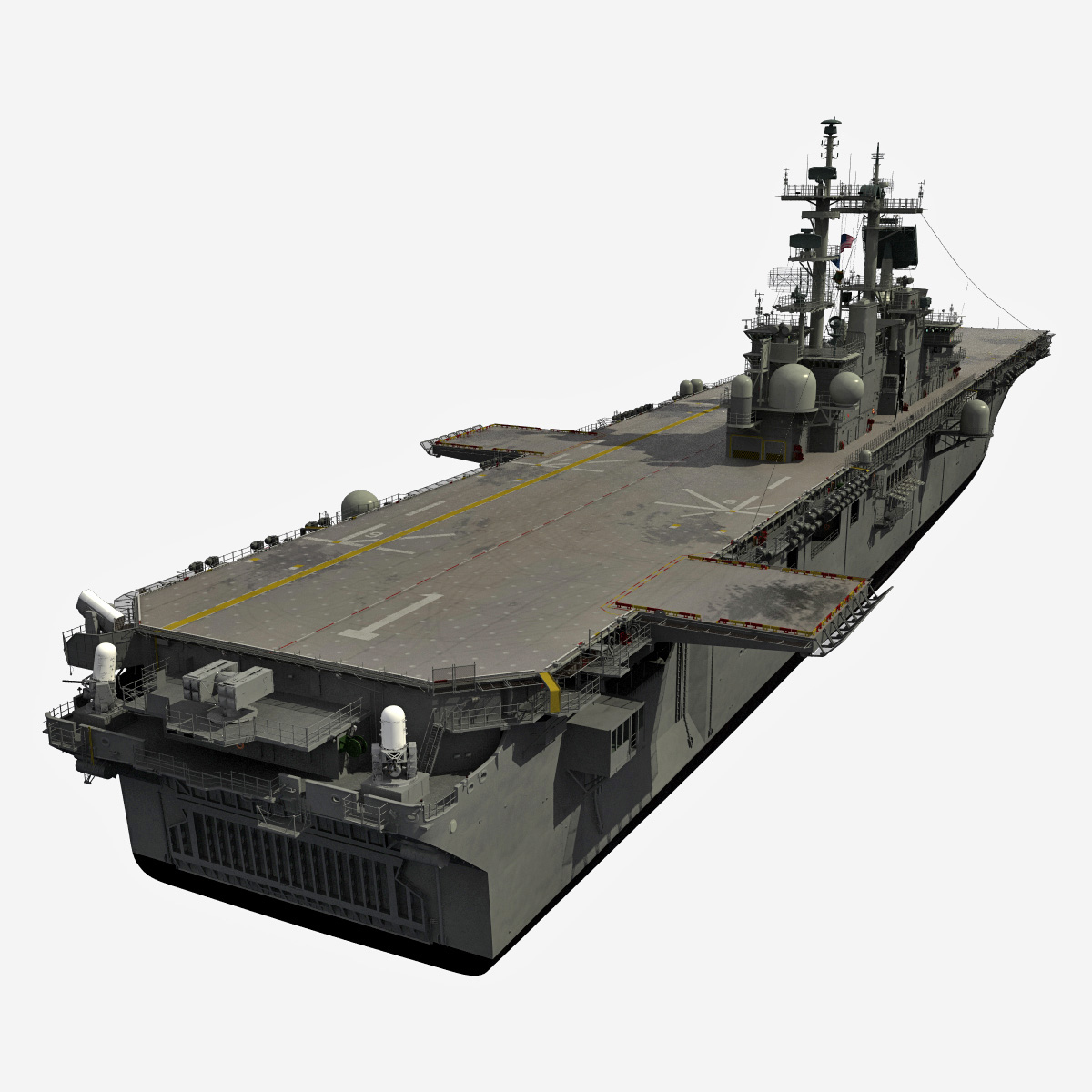 3d model uss wasp lhd-1