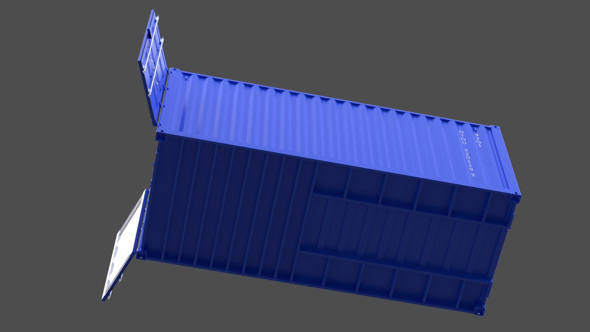 20ft Shipping Container 3D Model - TurboSquid 1478262
