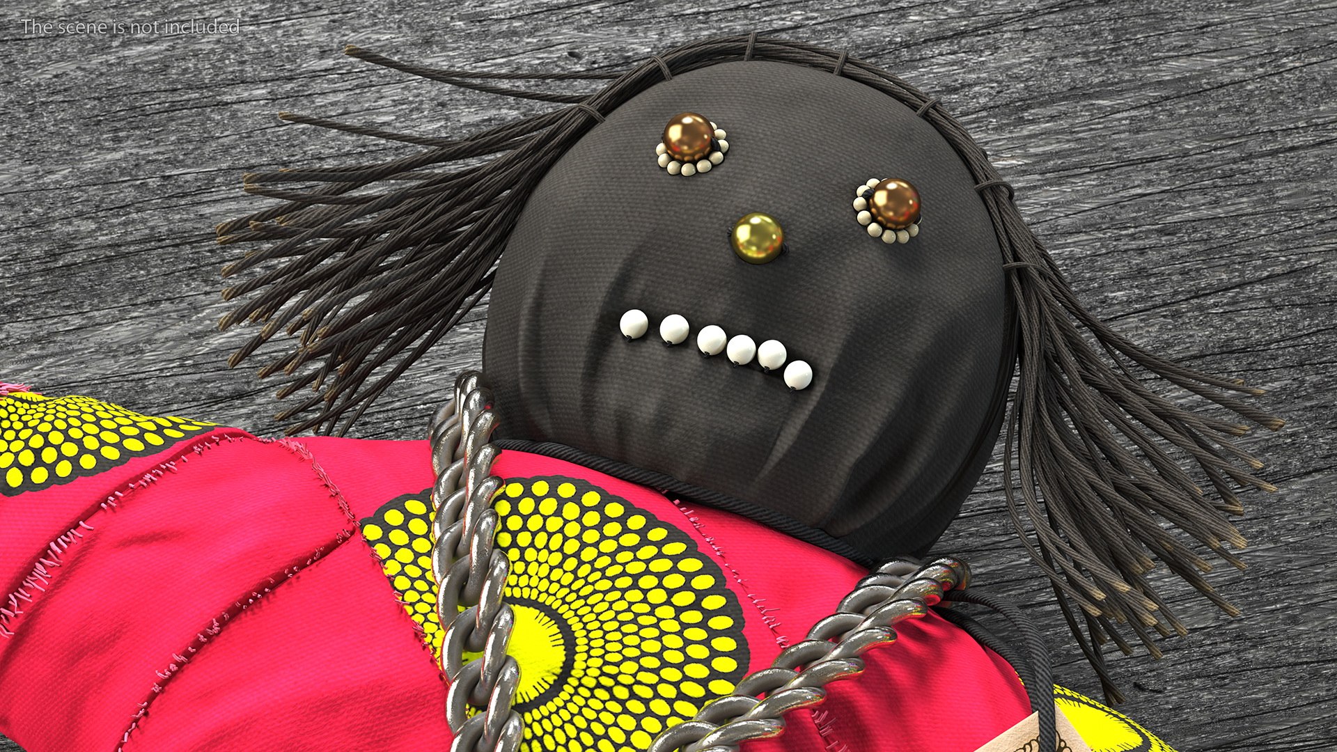 Traditional Voodoo Doll Colorful 3D Model - TurboSquid 1900311