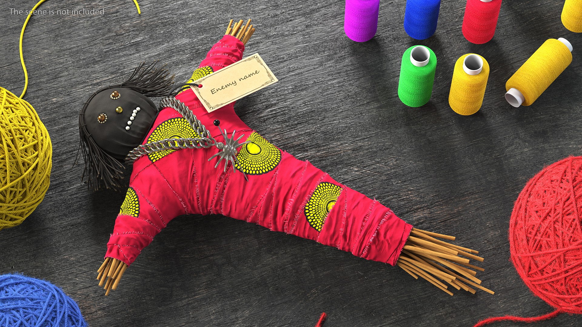 Traditional Voodoo Doll Colorful 3D Model - TurboSquid 1900311