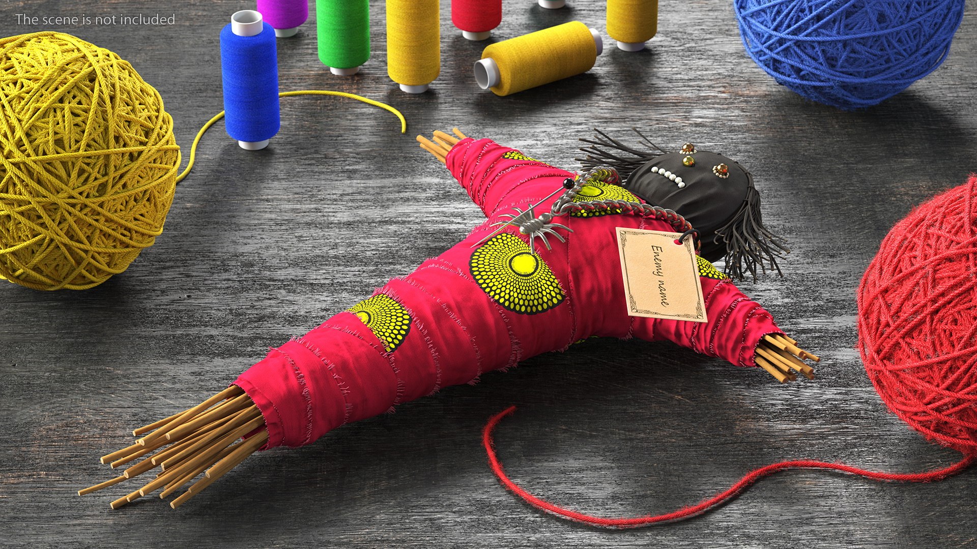 Traditional Voodoo Doll Colorful 3D Model - TurboSquid 1900311