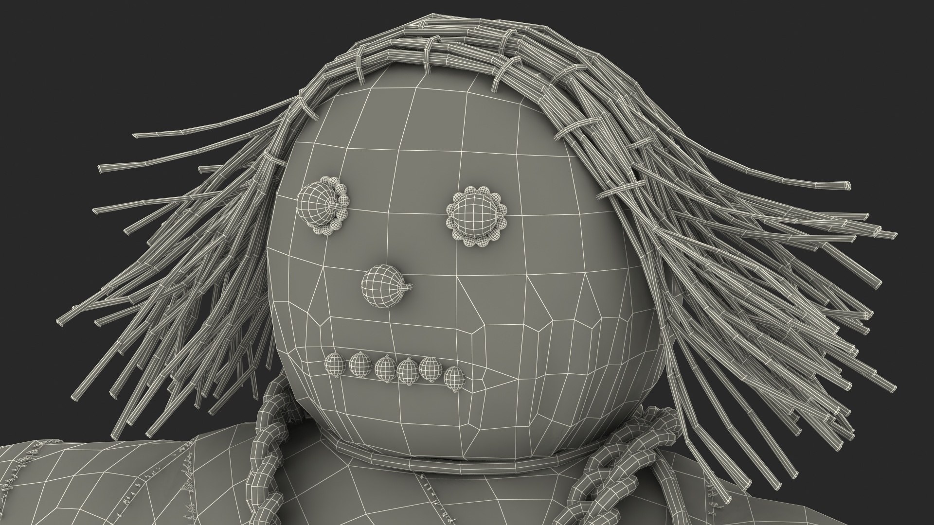 Traditional Voodoo Doll Colorful 3D model - TurboSquid 1900311