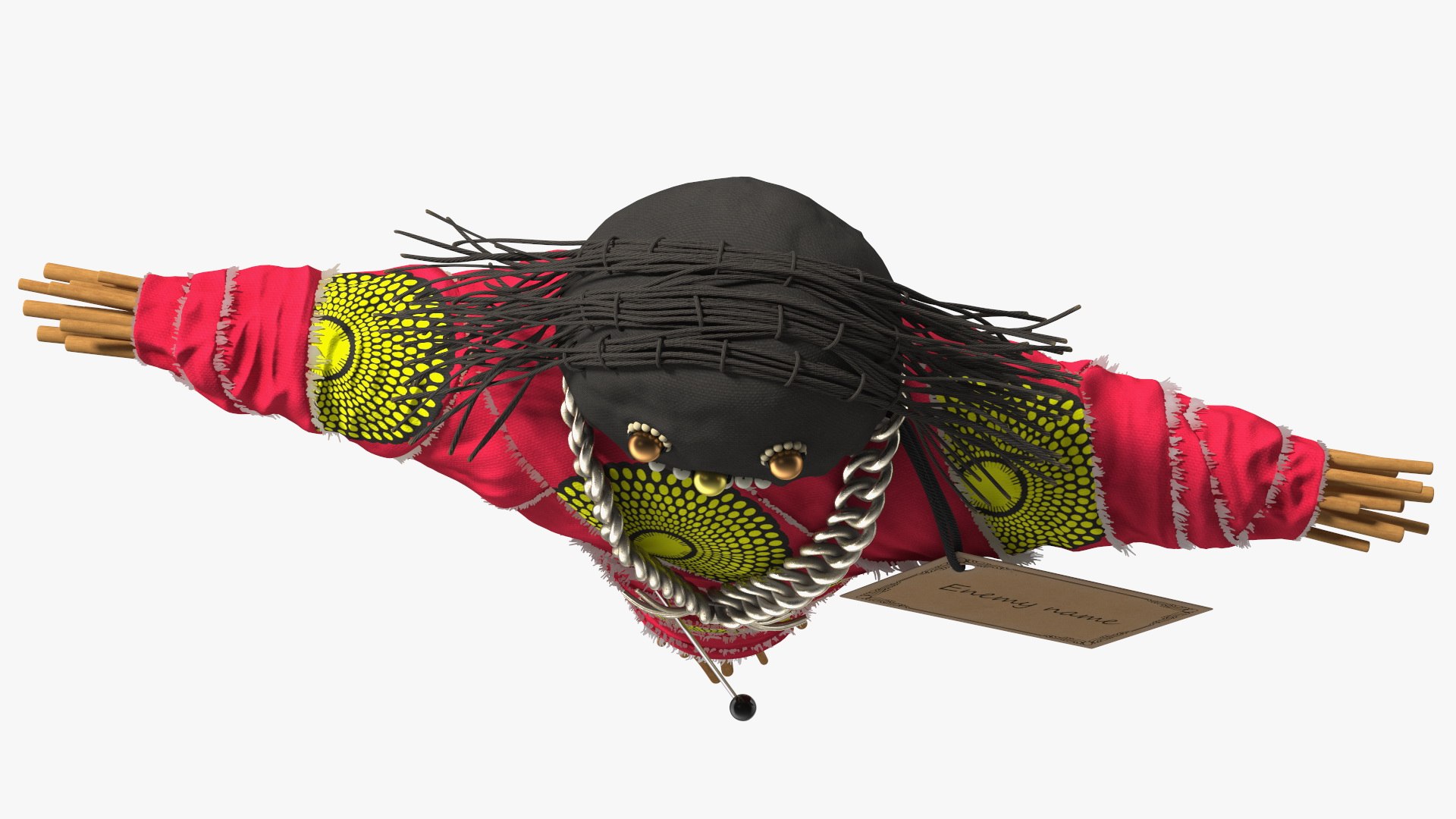 Traditional Voodoo Doll Colorful 3D Model - TurboSquid 1900311