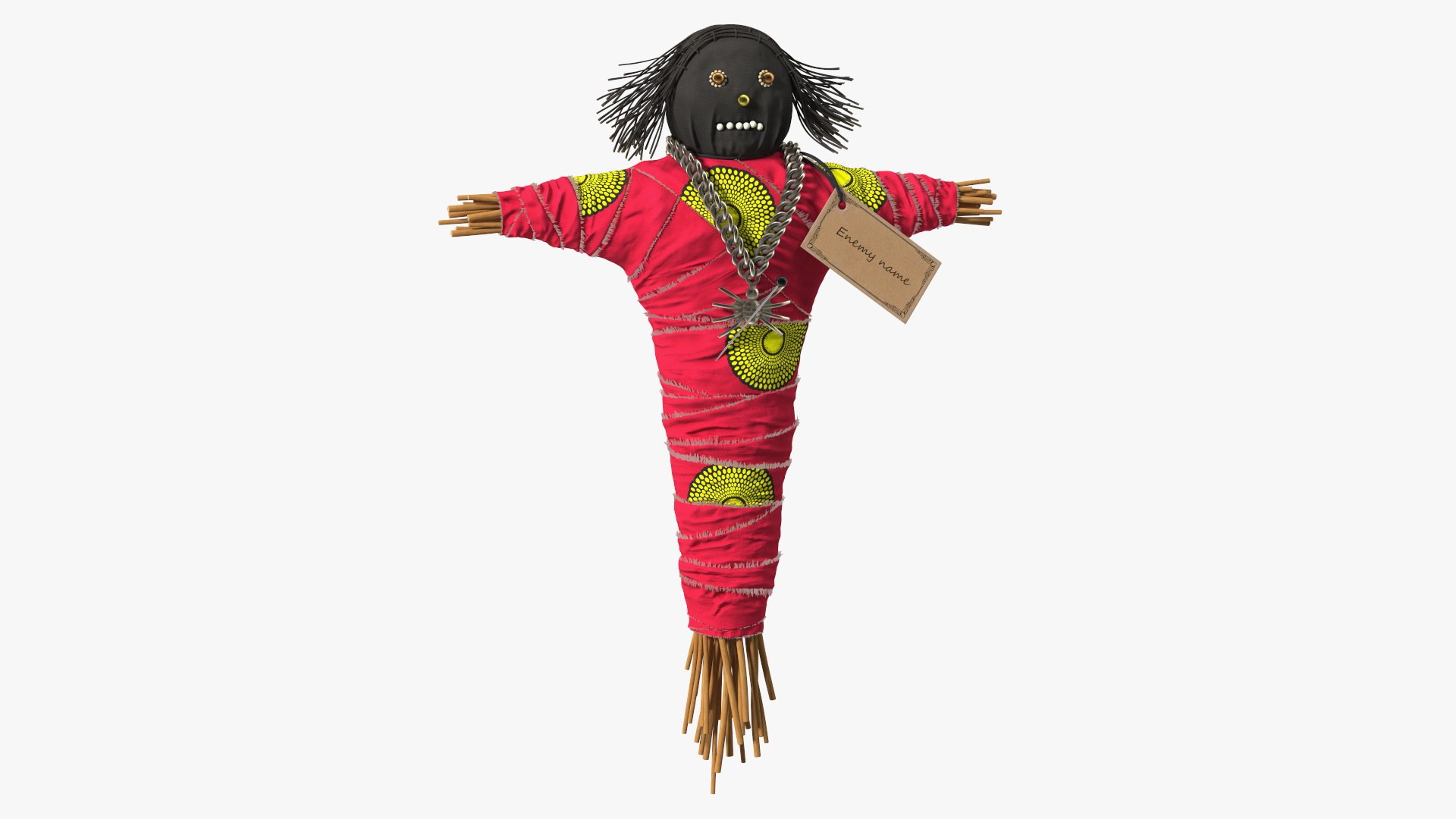 Traditional Voodoo Doll Colorful 3D model - TurboSquid 1900311