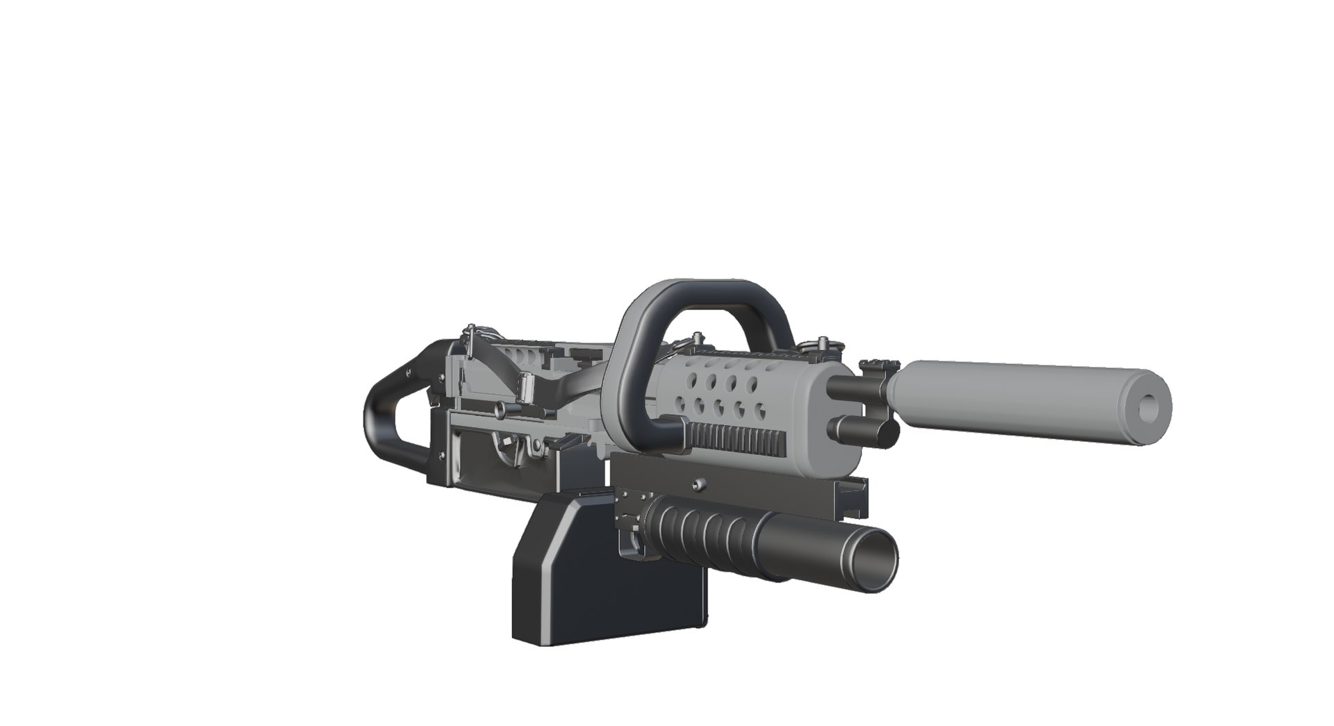 Low Poly Machine Gun 3D - TurboSquid 2068888