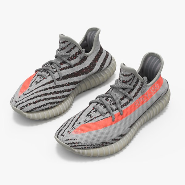 Adidas Yeeze Boost 350 スニーカー グレー3Dモデル - TurboSquid 2111834