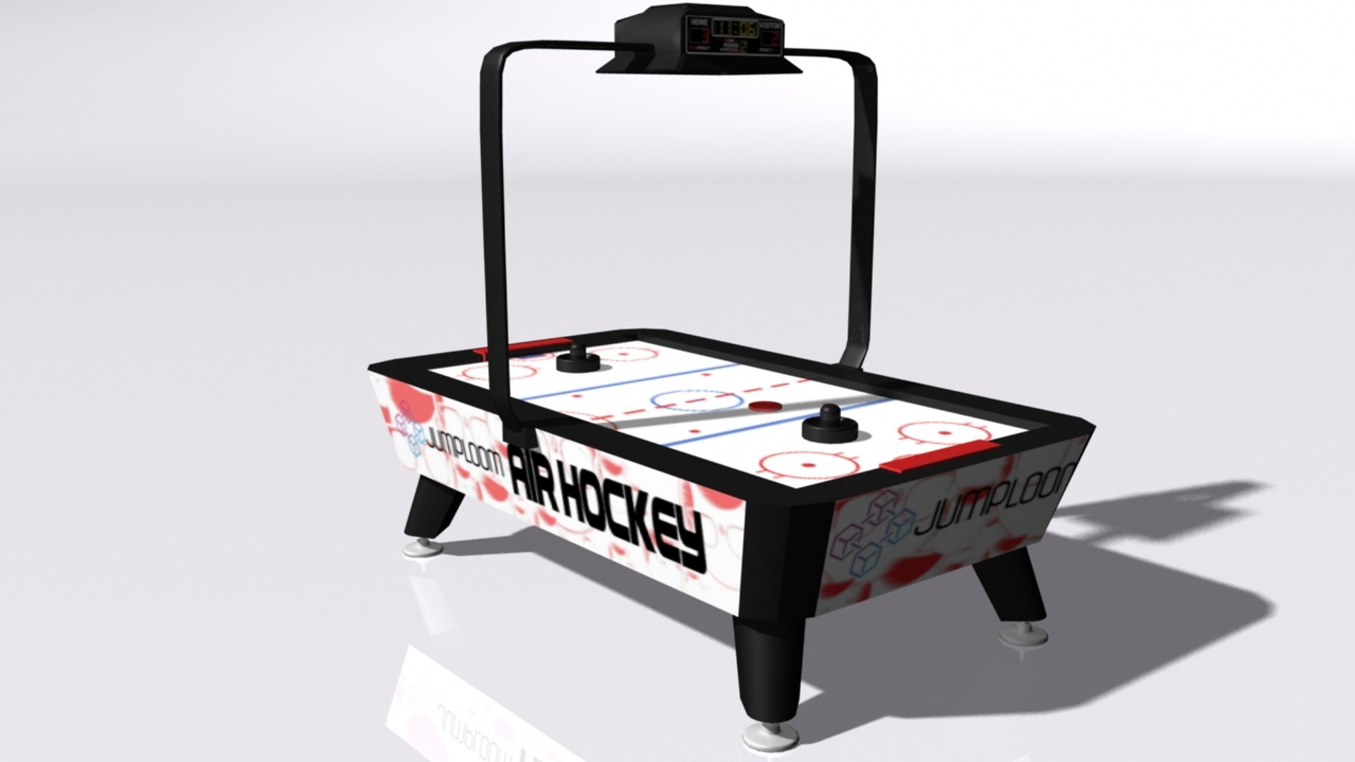 3D Air Hockey Table Model - TurboSquid 1401549