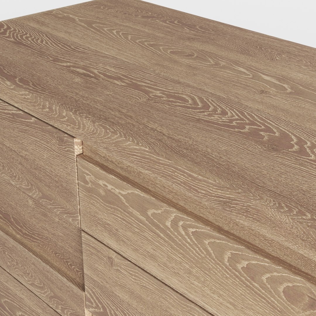 Oak Atlas Dresser Drawer 3D Model - TurboSquid 1663534