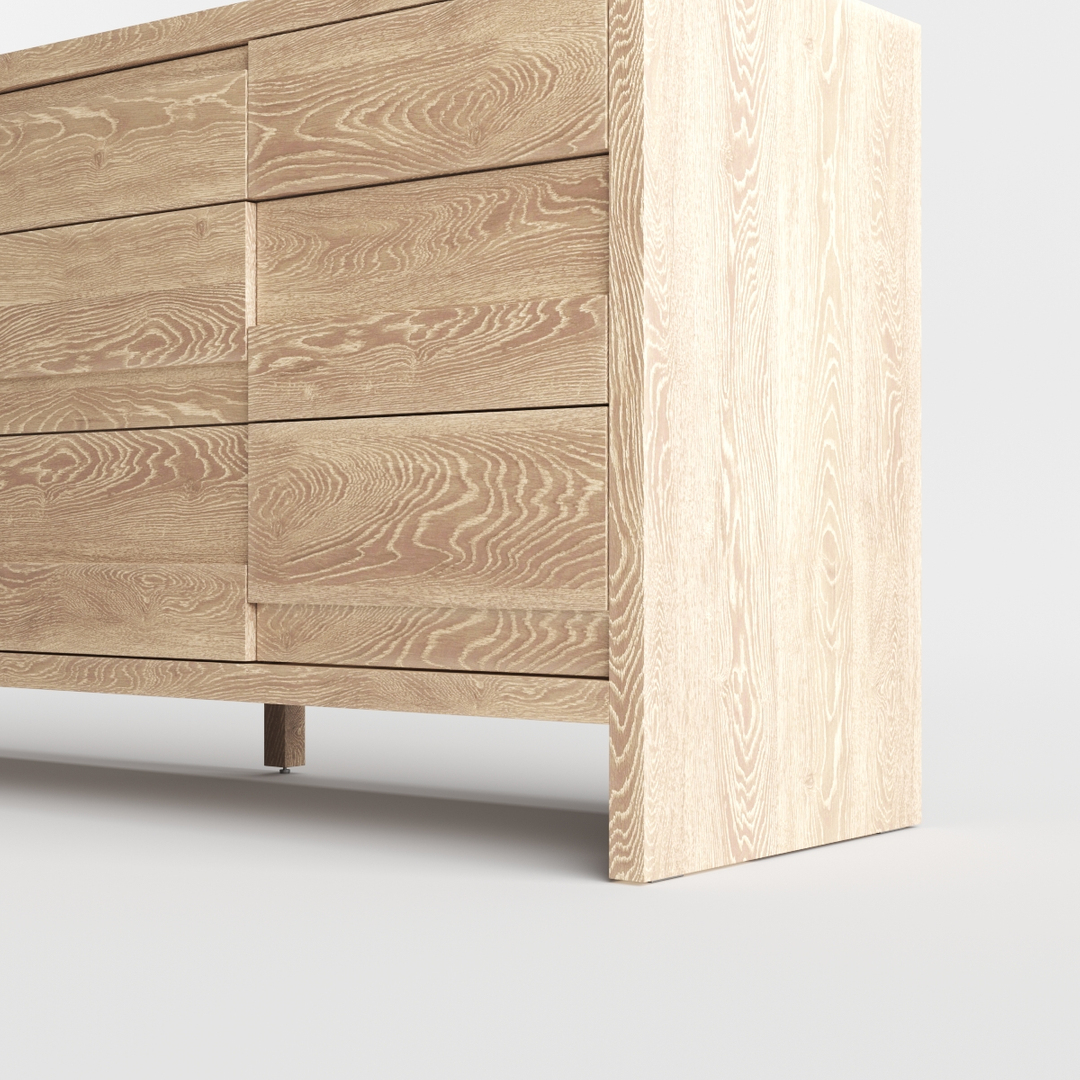 Oak atlas dresser drawer 3D model - TurboSquid 1663534
