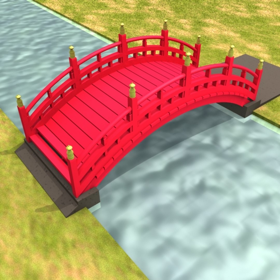 3d Model Japanese Bridge