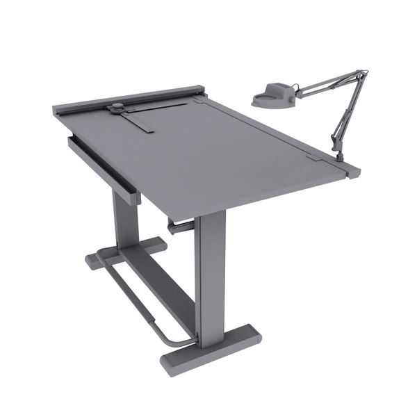 pro drafting table set 3d model