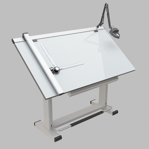 pro drafting table set 3d model