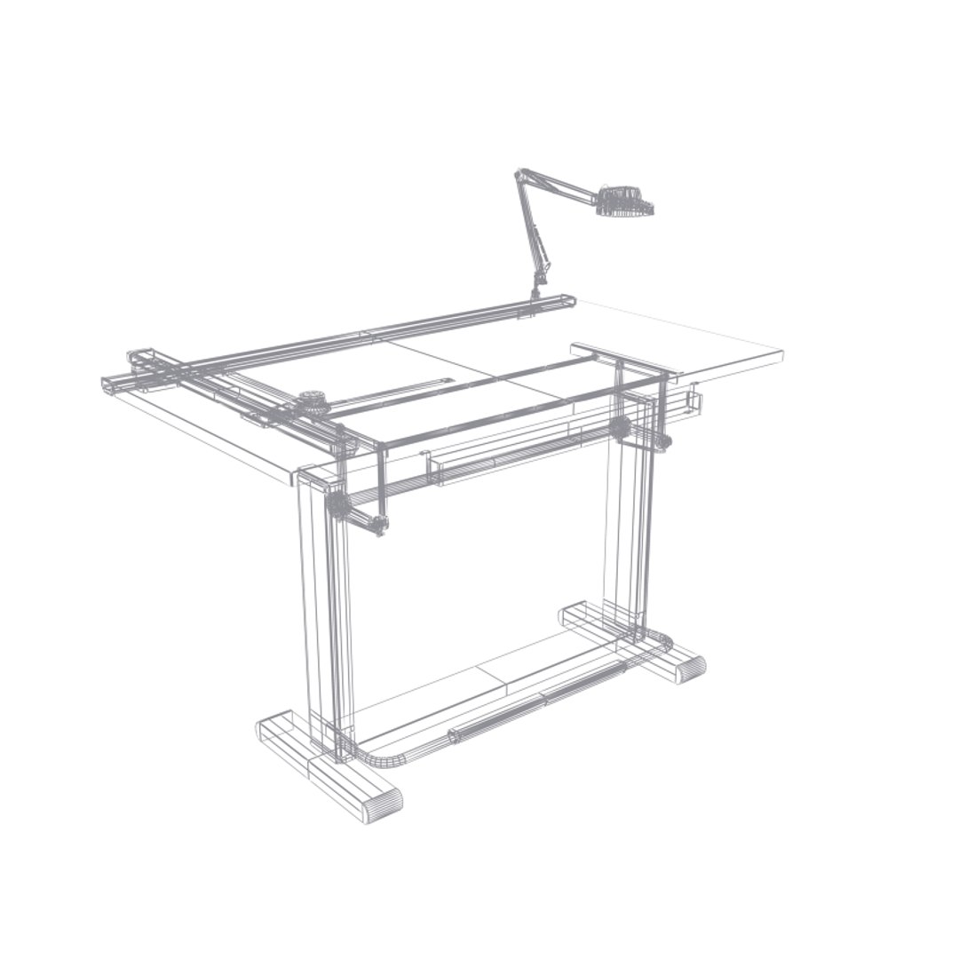pro drafting table set 3d model