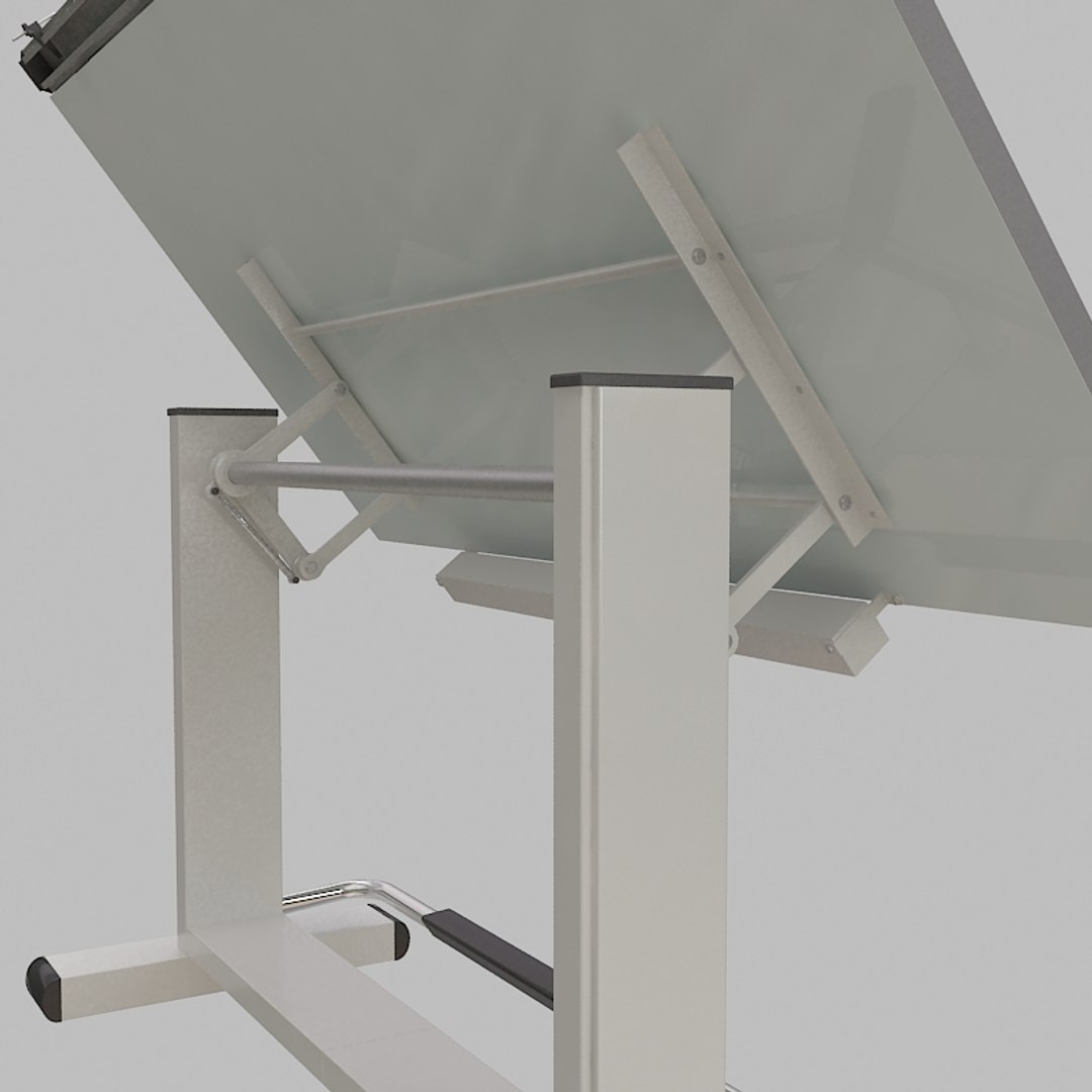 pro drafting table set 3d model