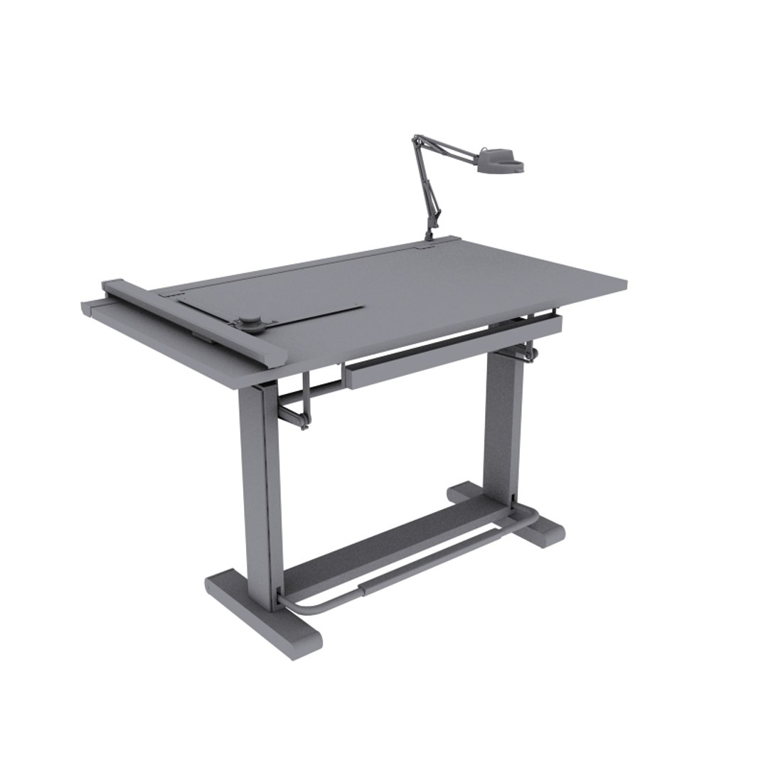 pro drafting table set 3d model