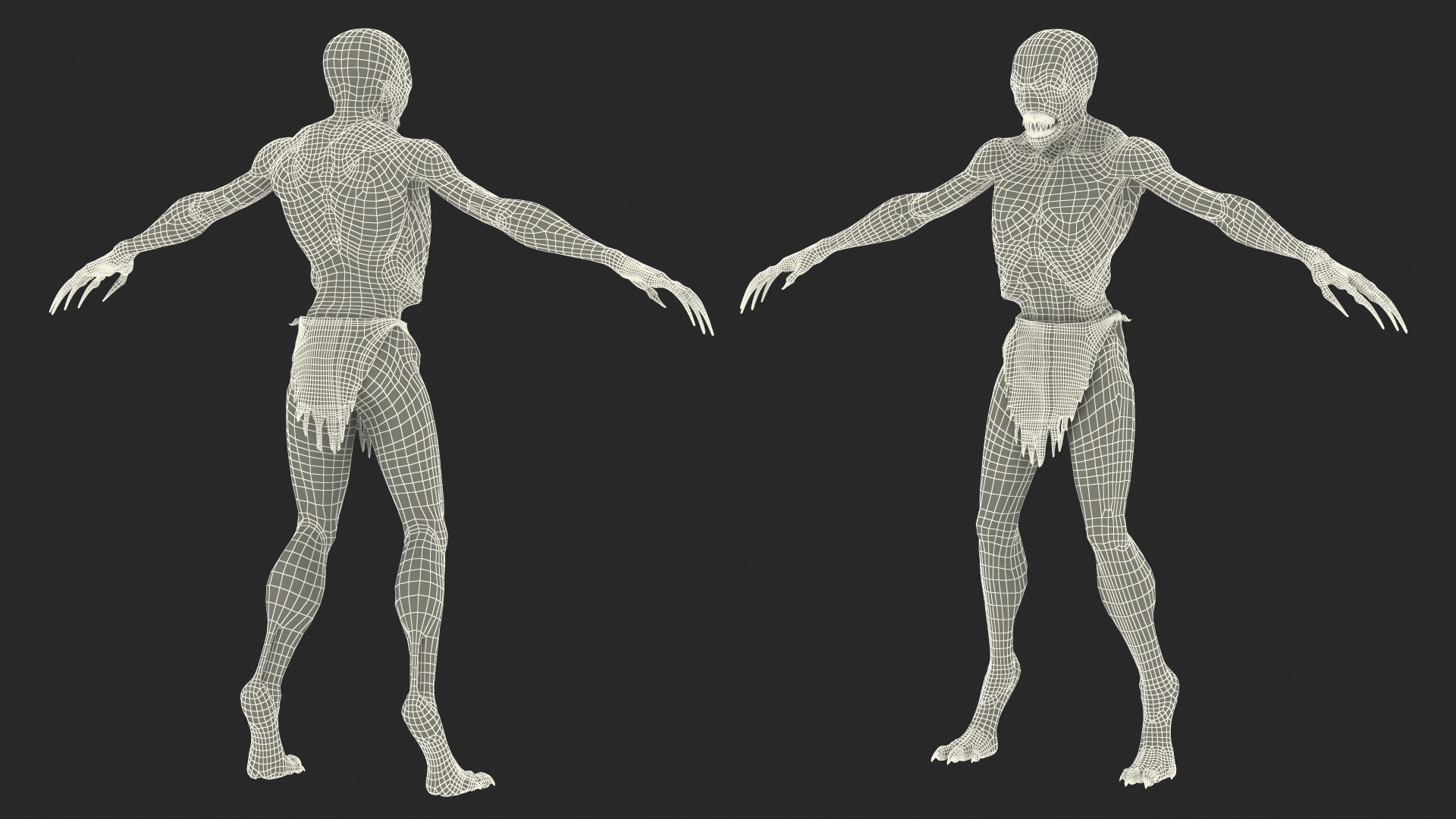 Scary Creature Rigged Monster Beast 3D Model - TurboSquid 1699100