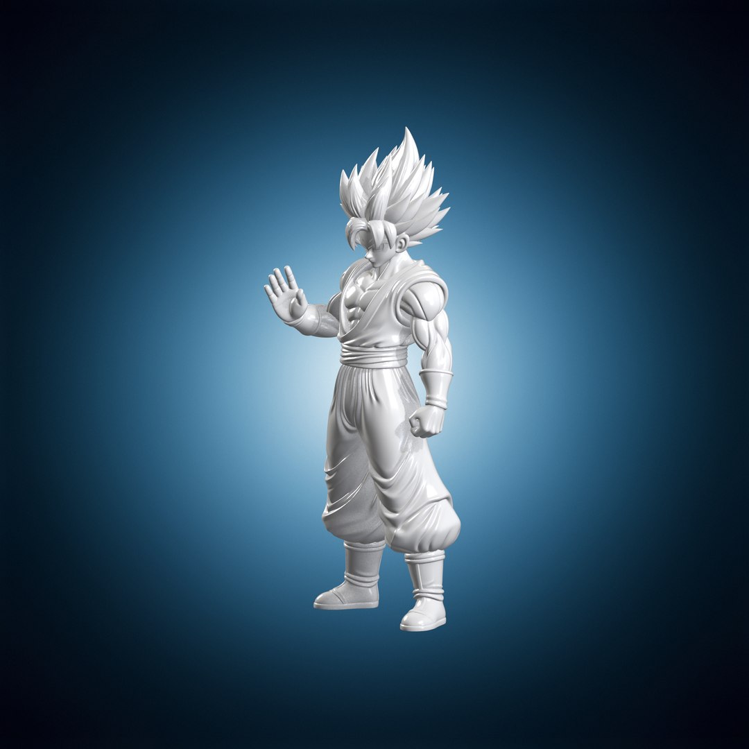 Goku Ultra Instinct Figure 3D Printable 3D - TurboSquid 2560600