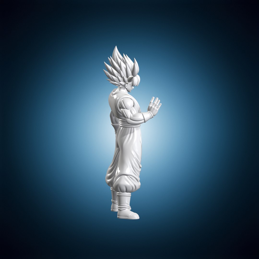 Goku Ultra Instinct Figure 3D Printable 3D - TurboSquid 2560600