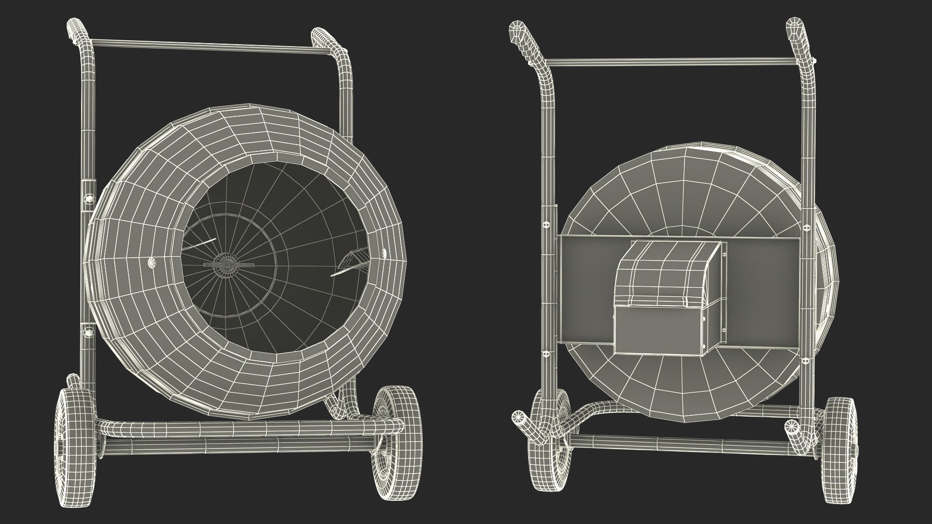 3D Portable Cement Concrete Mixer - TurboSquid 2045456