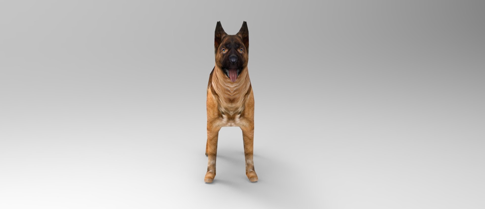 German Shepherd Dog Rigged 3D Model - TurboSquid 1204025