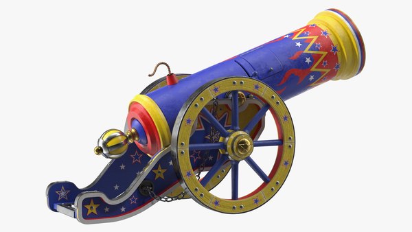 Vintage Circus Cannon 3D model - TurboSquid 1736974
