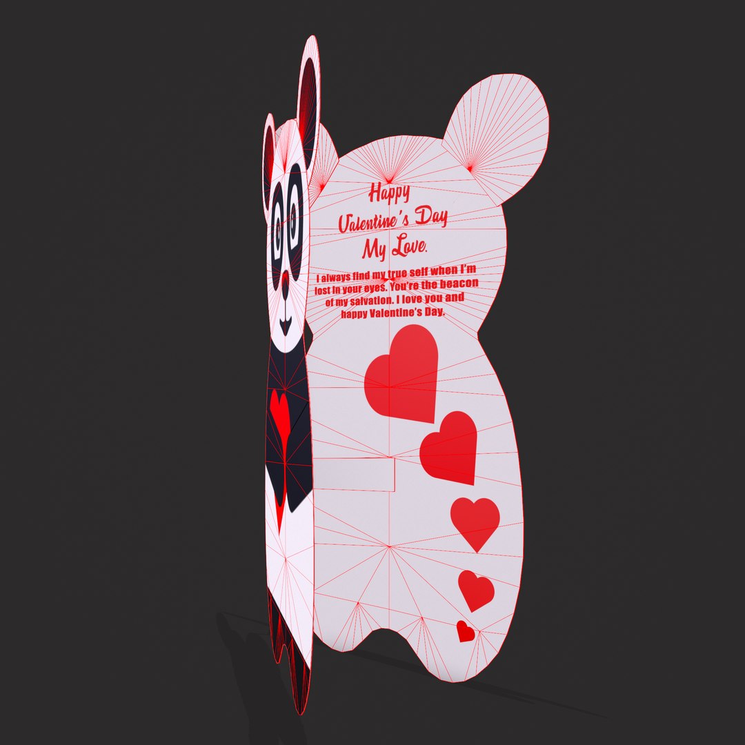 3D Panda Card - TurboSquid 1846440