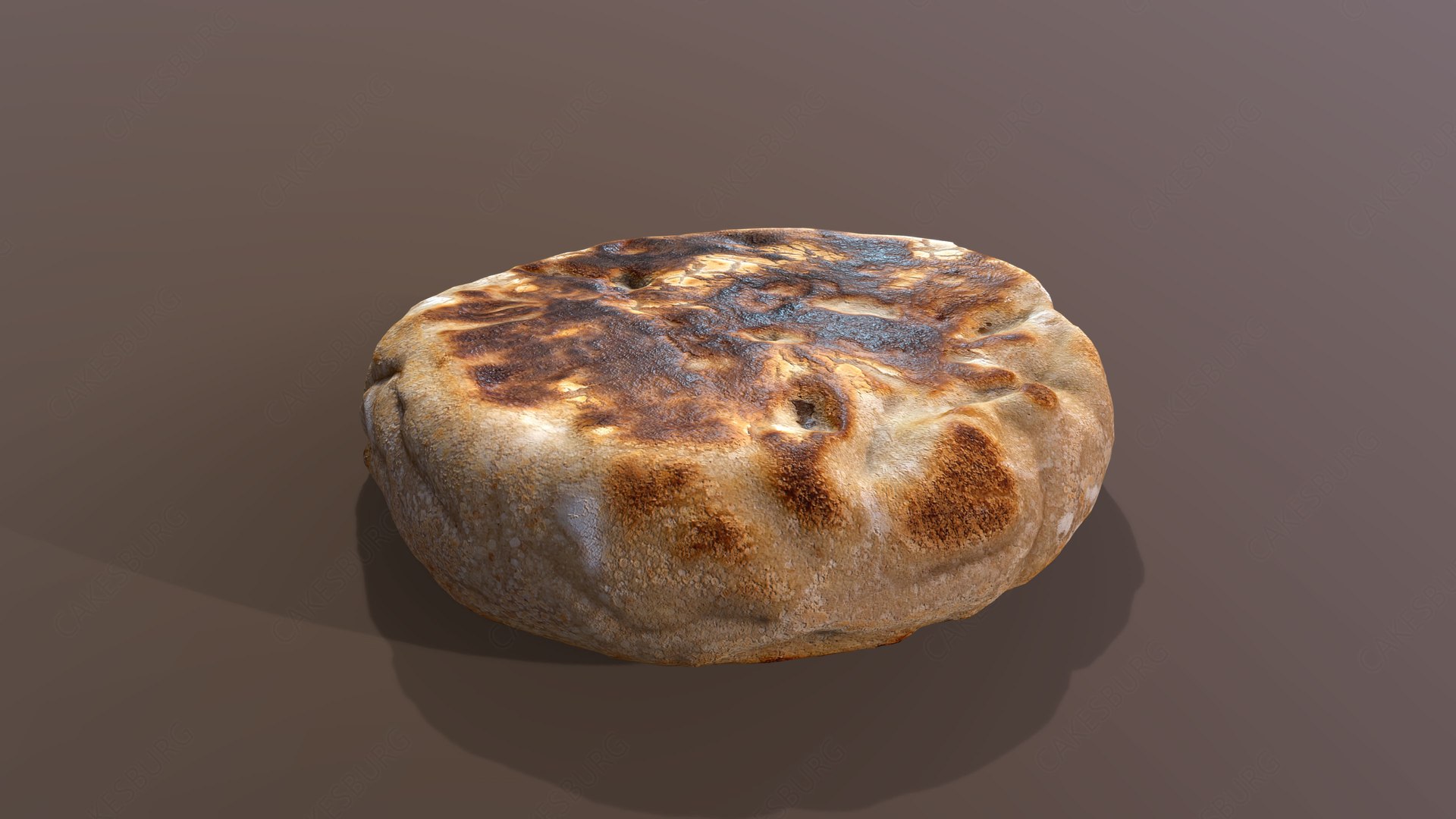 3D Traditional Stone Baked Sourdough Bread - TurboSquid 1977660