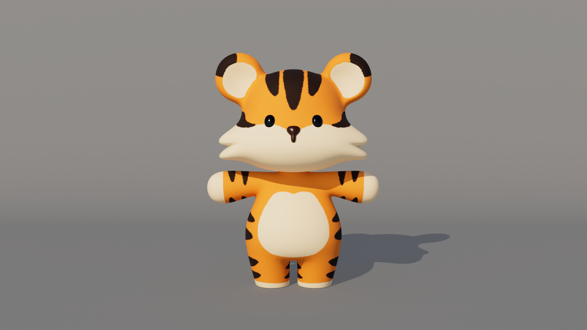 Rigged Cartoon Tiger 3D model - TurboSquid 2177699