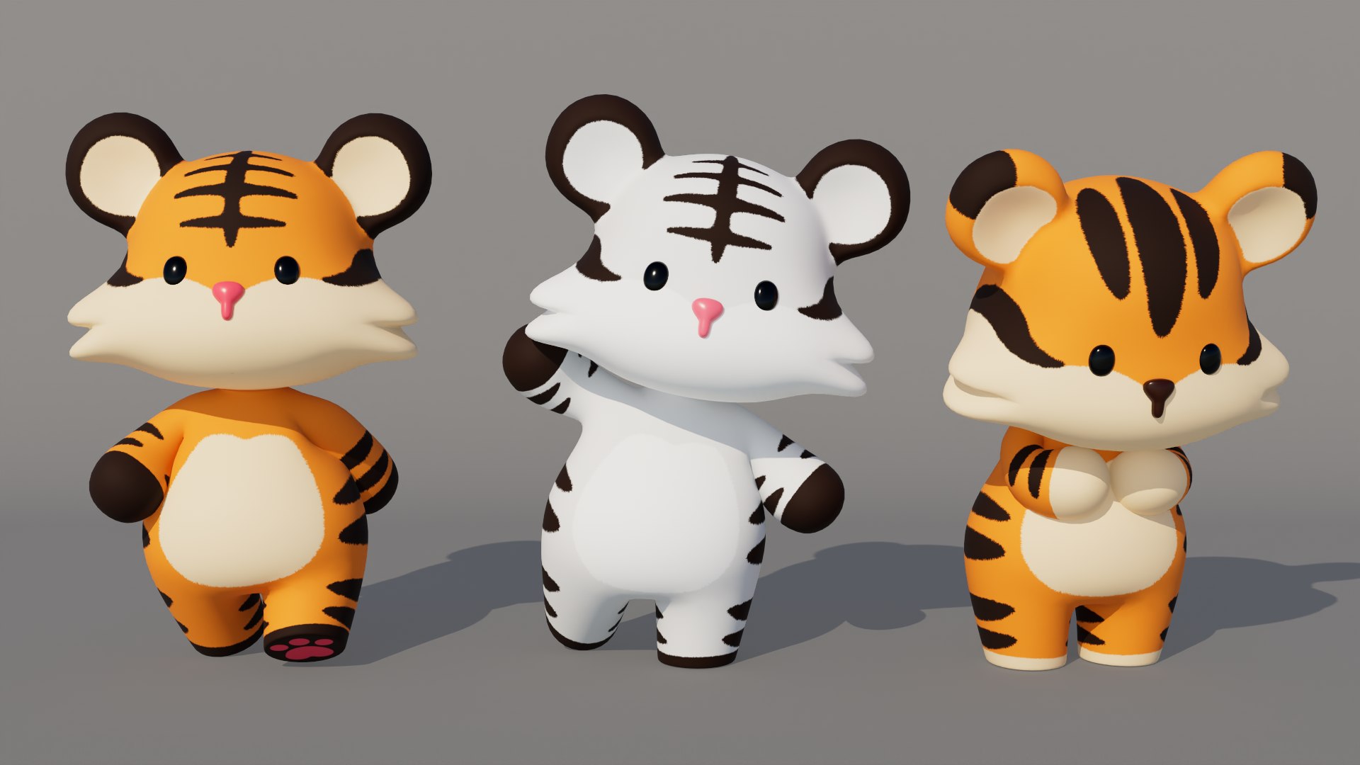 Rigged Cartoon Tiger 3D model - TurboSquid 2177699