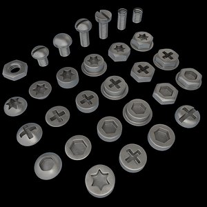 3D Screw Models - Browse & Download Formats - TurboSquid