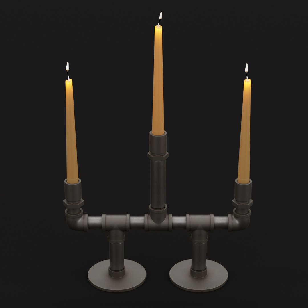 3D Candlestick Candle Stick Model - TurboSquid 1689728