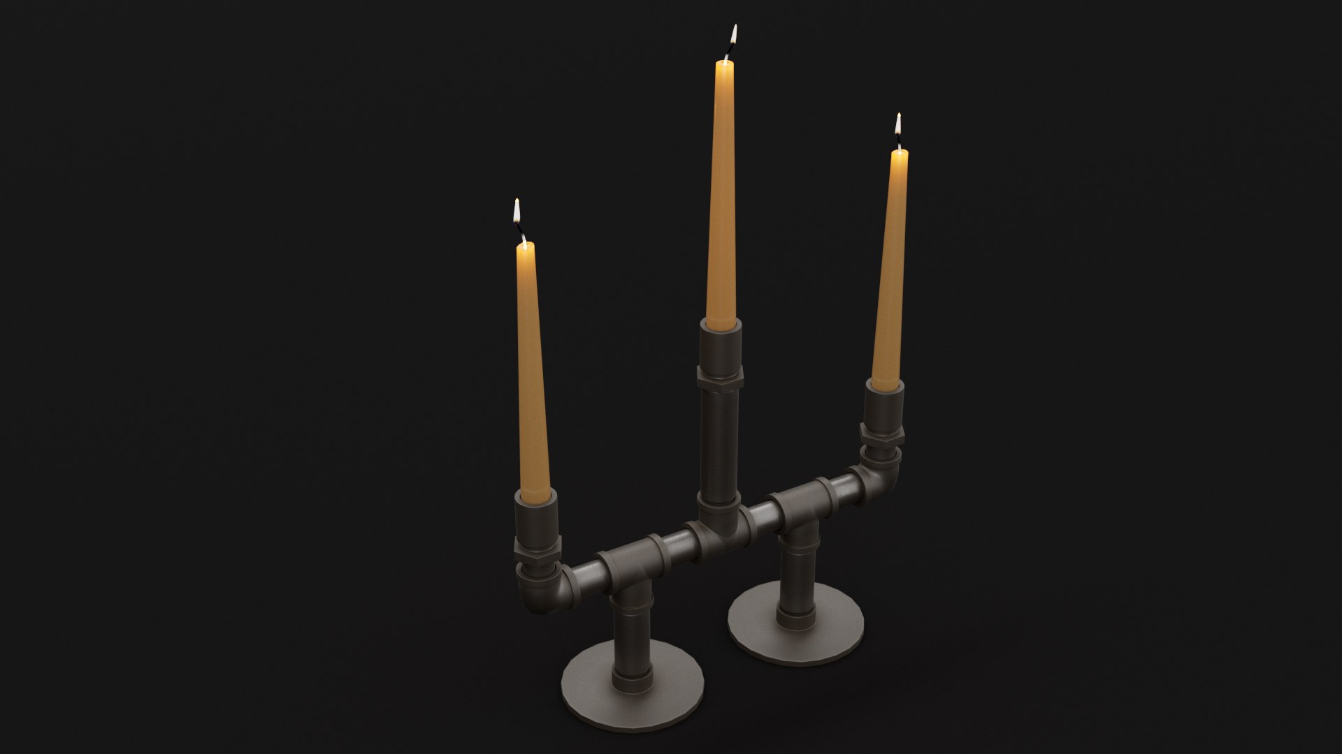 3D Candlestick Candle Stick Model - TurboSquid 1689728