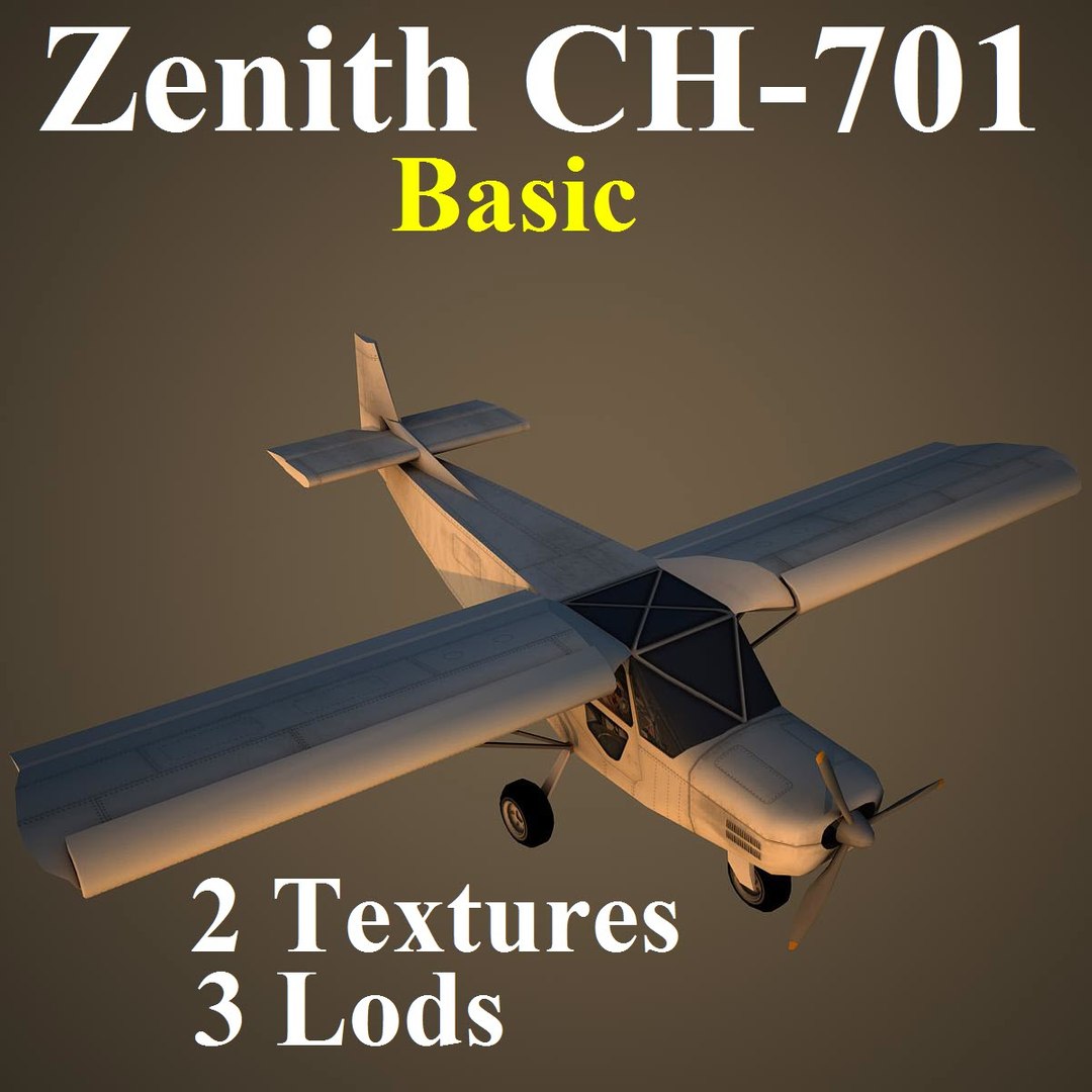 Zenith Basic Aircraft 3d Model