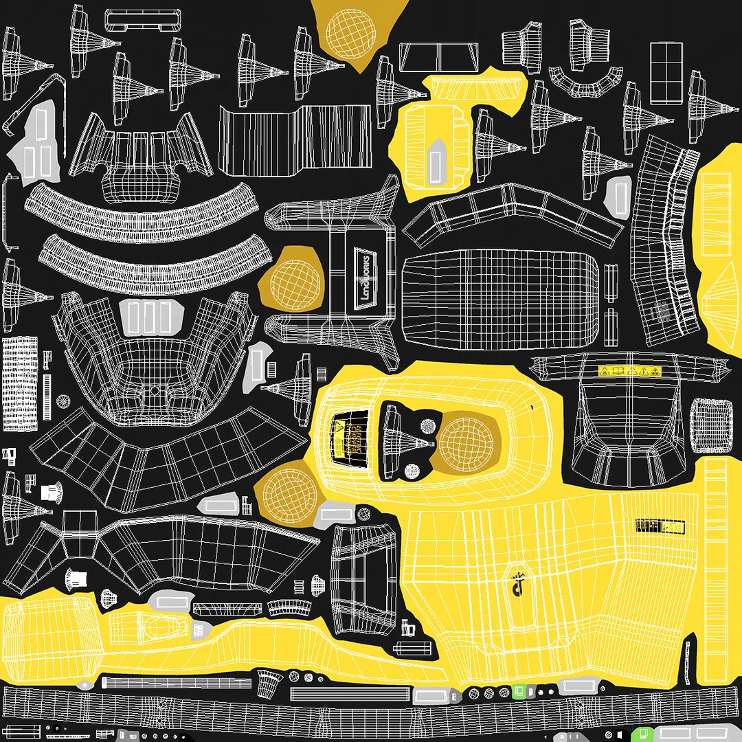3D Model Compact Wood Chipper Landworks Yellow - TurboSquid 2164129