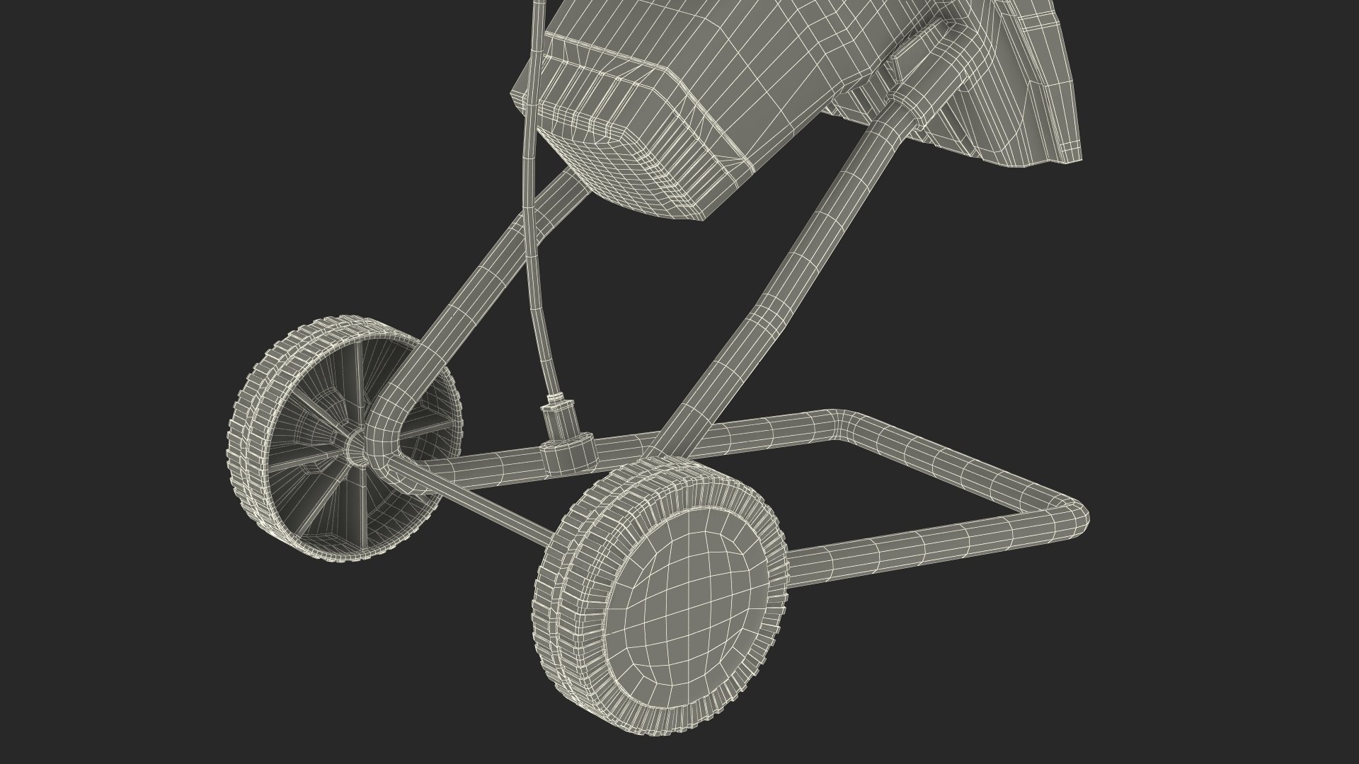 3D Model Compact Wood Chipper Landworks Yellow - TurboSquid 2164129