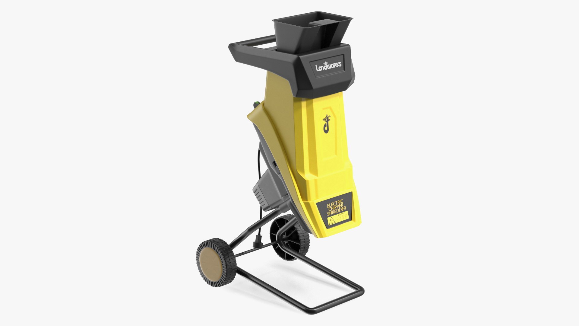 3D model Compact Wood Chipper Landworks Yellow - TurboSquid 2164129