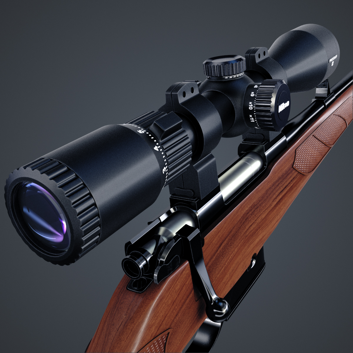 3d max rifle carabine cz 527